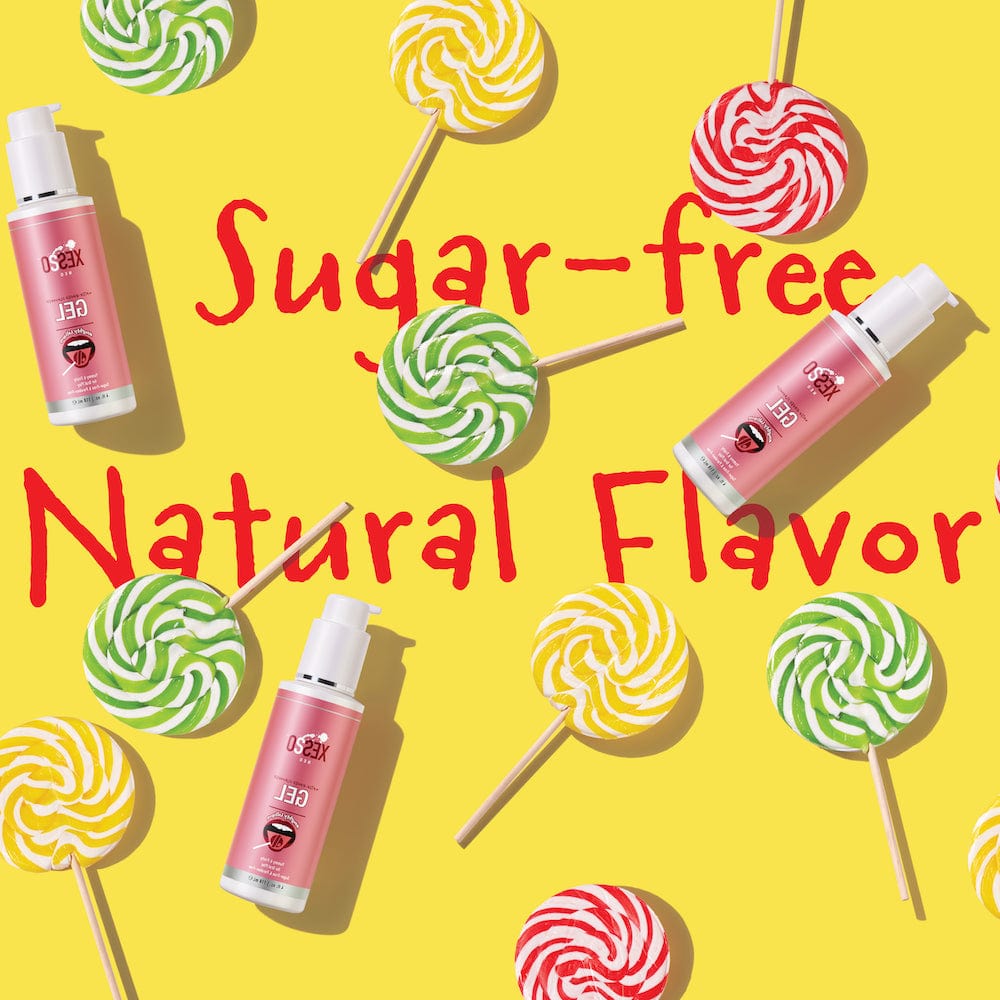 XESSO Water Based Edible Flavored Oral Gel Lube, Fruity Lollipop ...